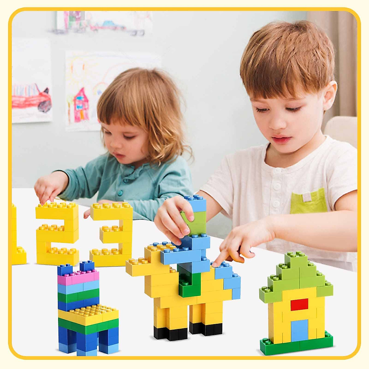 Wange Classic Brick Box 625Pieces Building Block Kit for Creative Play A Great Holiday Present Idea for Christmas Educational Toy for Child