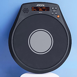 Ueteto Electronic Drum Practice Pad,Portable and Rechargeable with Vocal Counting Built in Metronome, 3 Practicing Modes, Earphone Output for Kids Beginners and Professional Drum Players