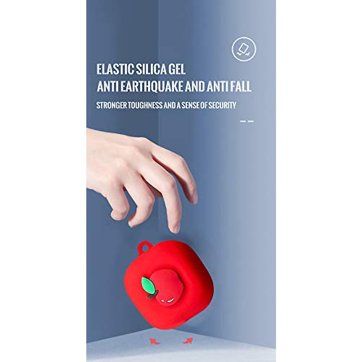 3D Fruit Headphones Case Compatible with Samsung Galaxy Buds Live(2020) Silicone Case with Lovely Accesories Kids Teens Girls Women Funny Kawaii Cover for Galaxy Buds Pro(2021) (Red Strawberry)