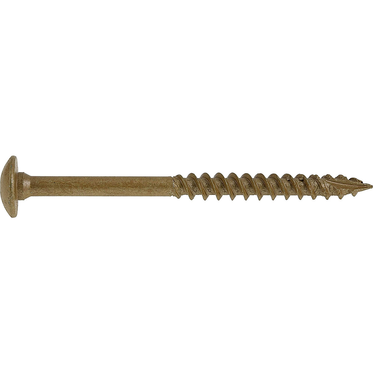 Power Pro 47877 Lag Screws, 5/16" x 4", Star Drive Construction Lag Screws, Rust Resistant, Ceramic Coated Bronze, 5lb Tub, 100 pcs