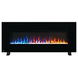 Napoleon Harsten 50 inch Wall Mount Electric Fireplace with Bluetooth Speakers - Black, NEFL50HF-BT