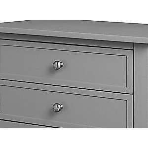 Ameriwood Home Franklin Accent Table with 2 Drawers, Gray -