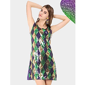 Mardi Gras Earrings Rhinestone MARDI GRAS Letter Beaded Drop Dangling Earrings Sparkly Holiday Jewelry for Women Gift