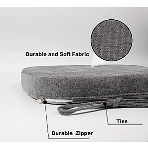 Loveboat Metal Chair Cushions, 14x14 Inches Metal Dining Chair Pads with Ties for Tolix Style Metal Chairs 2 Pack Navy