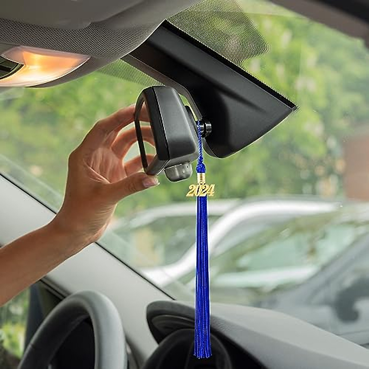 2 Pieces 2024 Graduation Tassel, Blue 2024 Tassel Graduation, Tassel for Graduation Cap 2024 Tassel Charm, Class of 2024 Tassel Graduation Regalia Honor Cords Graduation 2024 Year Gold Date Charm