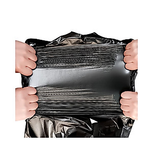 Premium Black Drawstring Trash Bags - 4 Gallon, Extra Strength, Odor-Free, Puncture-Resistant，Strong resilience-Available for home, travel, and office use