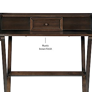 Linon Mable Folding Desk, Walnut