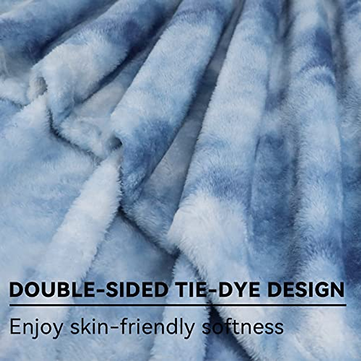 Fleece Throw Blanket Cozy Soft Lightweight Throw Blankets Warm Plush Haze Blue fall blankets and throws Couch Sofa Bed Camping Travel Picnic Outdoor Blanket Bedding Kid Baby Boys Girls Adults 50x70 in
