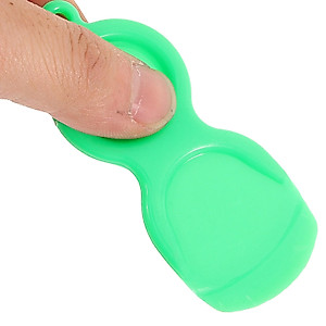 Luxshiny Ticket Scratcher Keychains, 5pcs Small Scraper Tools Scoop Shape Scratcher Keyring For Tickets Stickers Labels Films Sublimation