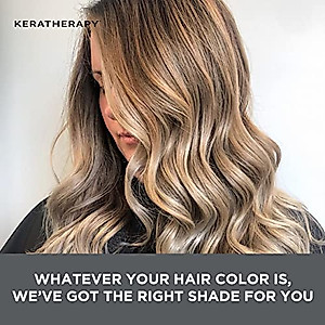 Keratherapy Keratin Infused Perfect Match Gray Root Concealer Spray, Dark Brown, 3 oz, 118 ml - Root Cover Up Spray to Hide Gray Roots - Keratin Therapy Hair Darkening & Temporary Scalp Concealer