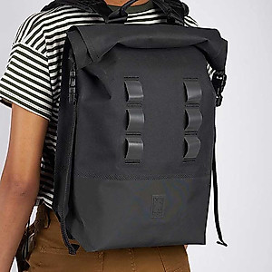 Chrome Industries Urban Ex 2.0 Rolltop Backpack - 15" Laptop Bag, Waterproof, 20 Liter, Black