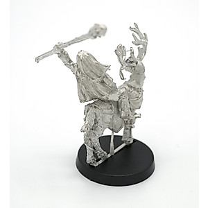 Stonehaven Miniatures Elf Wizard Mounted on Stag Miniature Figure (for 28mm Scale Table Top War Games) - Made in USA