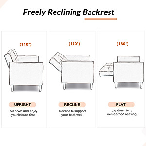 Merax Modern Futon Couch with Storge Box, PU Leather Convertible Sleeper Sofa Bed 81.5" W Easy Assemble Grey Love Seats, Loveseat, Gray