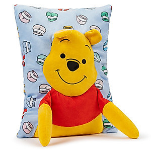 Disney Winnie The Pooh 3D Snuggle Pillow - Super Soft Yellow Plush Pillow - Measures 15 Inches