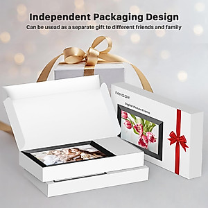 FANGOR 10.1 Inch WiFi Digital Picture Frame 1280x800 HD IPS Touch Screen, Electronic Smart Photo Frame with 32GB Storage, Auto-Rotate, Instantly Share Photos/Videos via Uhale App from Anywhere 3 Pack