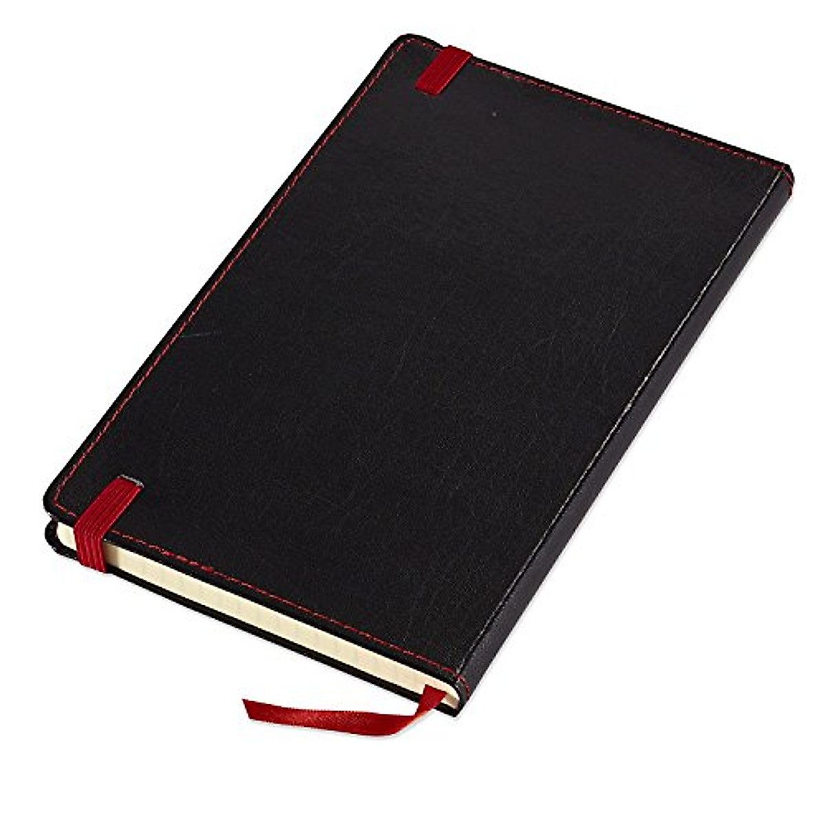 Southworth Business Journal, 5.125” x 8.25”, Black Bonded Leather, Elastic Closure, 240 Pages (98886), Model: 98886-01