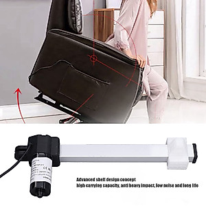 Cryfokt Power Recliner Lift Chair Motor, DC 29V Recliner Motor Actuator Replacement Kit with 1000N Large Thrust 230Mm Adjustable Sofa Lift Chairs Motor for Electric Bed, Electric Sofa