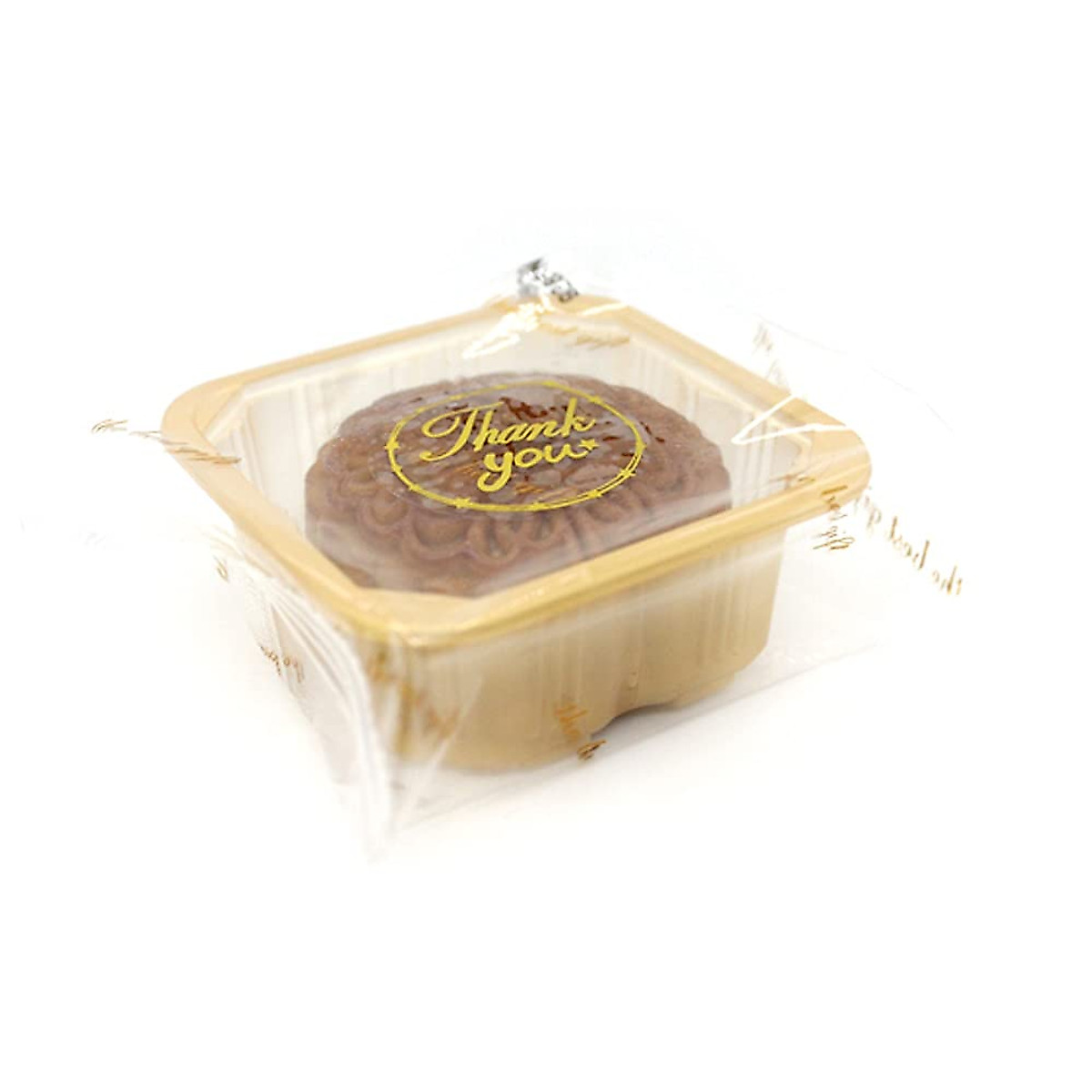 Thank You Stickers Roll 500 PCS Bokinyoung Round Transparent Gold Glitter Foil Seal Stickers 1.5 Inch Thank You Labels for Business