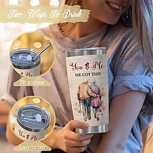 20 Oz My Wife Tumbler - Romantic Presents for Wife Birthday, Anniversary, Valentines Day - I Love You Gifts