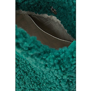 UGG Women's Maribel Mini Bag Sherpa Handbag, Black, One Size