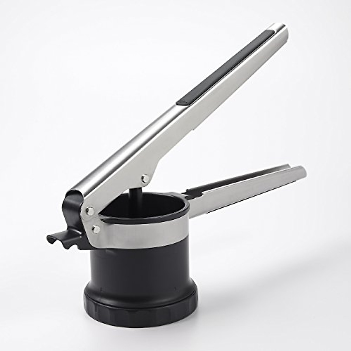 OXO Good Grips 3-in-1 Adjustable Potato Ricer, Black/Silver