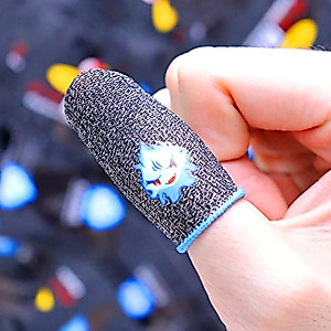 SamFansar Gaming Finger Cots Luminous Breathable Washable Mobile Game Thumb Gloves Compatible with Mobile Game A