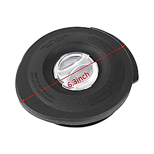 Anbige Replacement Parts 5cups Glass jar with SPB-7 White Collar and blade,Compatible with Cuisinart Blender