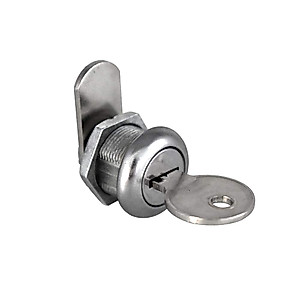 2Pcs Cabinet Cam Lock Keyed Alike Tool Box Locks 5/8" Cylinder for Truck Pickup Tool Box Vending Machine Drawer Tool Box Mailbox ATM Locks Replacement