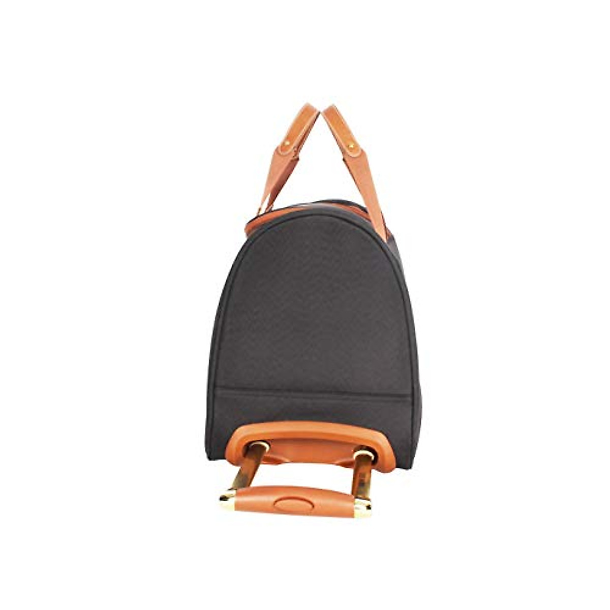 Steve Madden Designer Carry On Luggage Collection - Lightweight 20 Inch Duffel Bag- Weekender Overnight Business Travel Suitcase with 2- Rolling Spinner Wheels (Global Black)