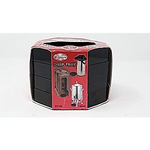 Winco DT-45 4 Count Drip Trays, 4.5 by 4.5-Inch, (2 Pack)