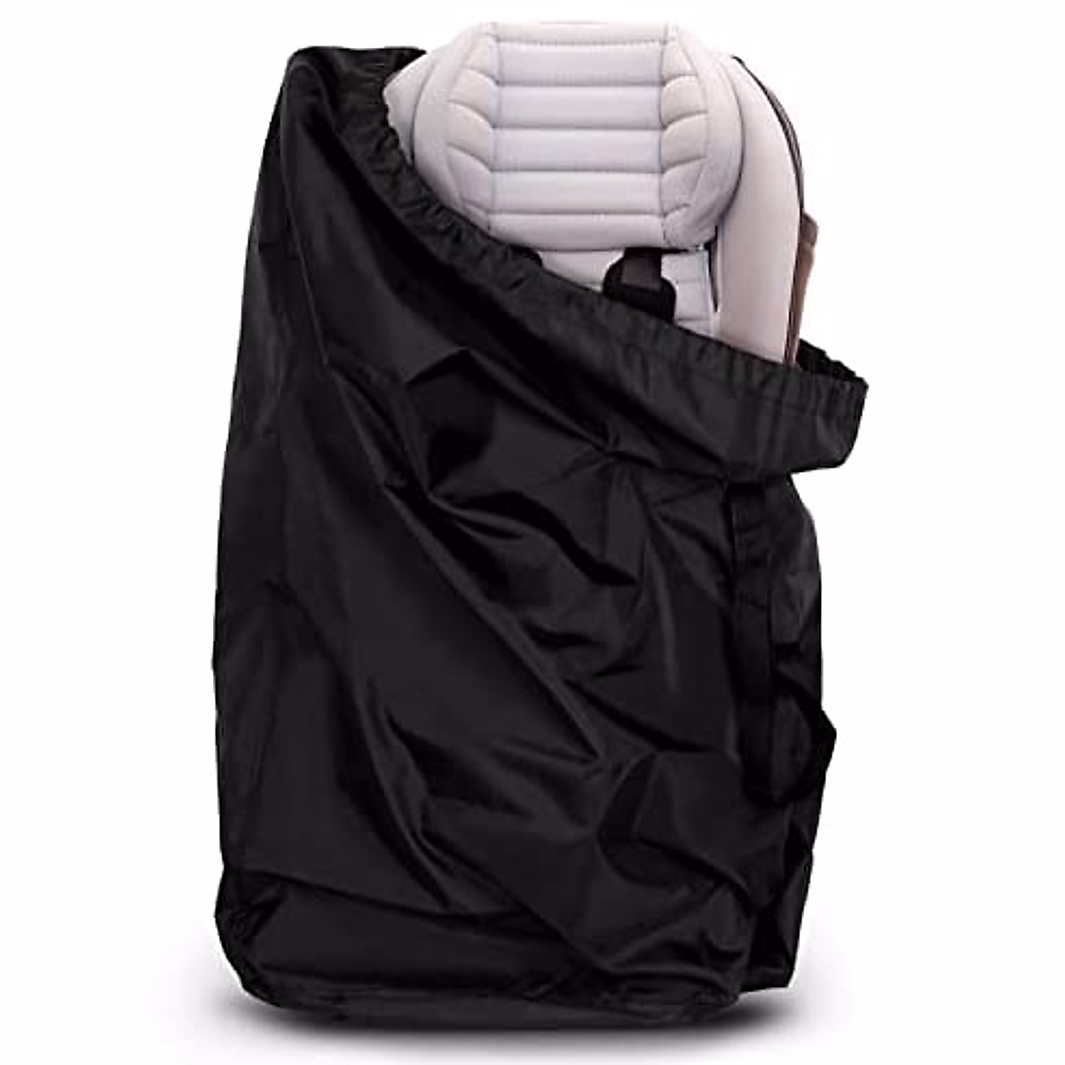 LIHAO Universal Stroller Travel Bag, Gate Check Bag for Car Seat, Waterproof Travel Carry Bag, 600D Oxford, Black