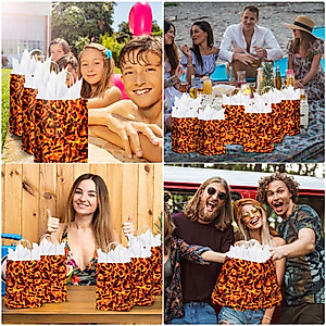 24 Pack Lava Paper Bags Lava Party Supplies, Volcano Birthday Fire Party Gift Kraft Bags, Dragon Dinosaur Theme Party Bags for Lava Floor Game Lava Theme Party with Handles, 8.7 x 6.3 x 3.2 inches