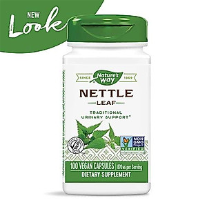 Nature's Way Nettle Leaf 435 mg, TRU-ID Certified, Non-GMO Project, Vegetarian, 100 Count (Pack of 4)