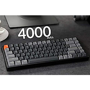Keychron K2 Version 2 Wireless Gaming Mechanical Keyboard, Bluetooth/USB Wired Compact 84 Keys RGB LED Backlit Aluminum Frame for Mac Windows, Gateron G Pro Blue Switch