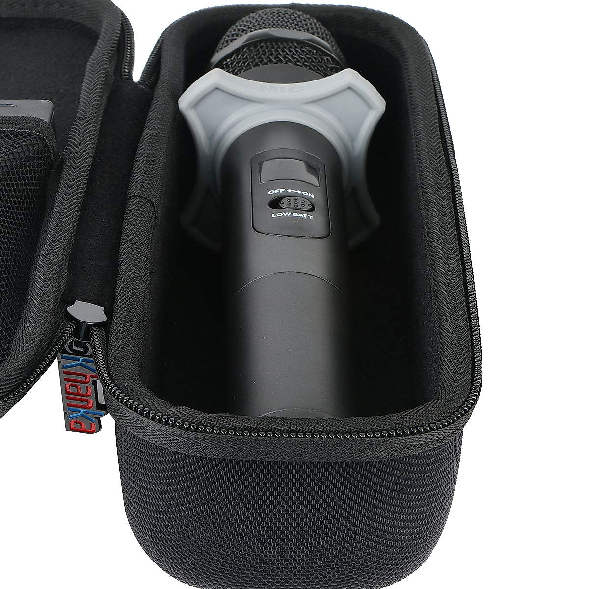 khanka Hard Carrying Case Replacement for Fifine K025 Wireless Microphone, Case Only
