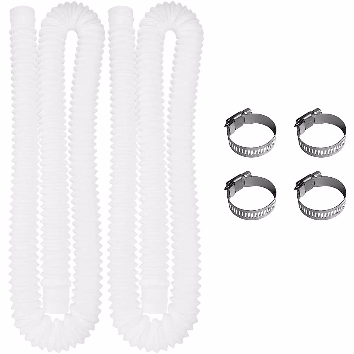 Swimming Pool Replacement Hose, Replacement Hose for Above Ground Pools, Filter Pump Hose 1.25" Diameter for Pump Models（330 GPH, 530 GPH, 1,000 GPH） (2PCS)…