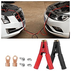 2PCS 1000A Car Alligator Clips,Pure Copper Battery Clamps Replacement for Heavy Duty Jumper Cables,Universal Battery Charger Clamps with PAC Insulating Handle for Car Truck SUV
