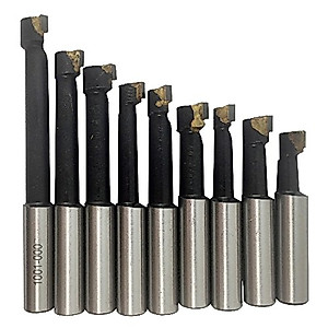 HHIP 3/8 INCH C-6 9 Piece Boring BAR Set (1001-0001)