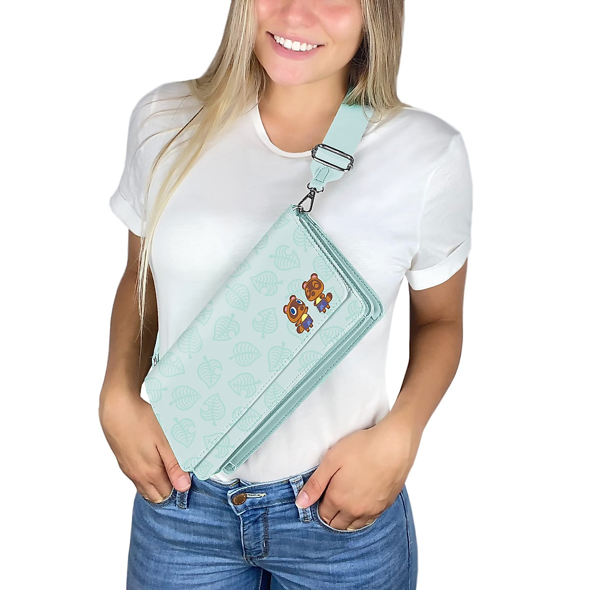 Controller Gear Animal Crossing Sling Bag (Mint Leaves)