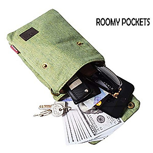 LassZone Women Small Crossbody Purse Cell Phone Pouch Coin Wallet Handbag Mini Tote Shoulder Bag for Smartphone