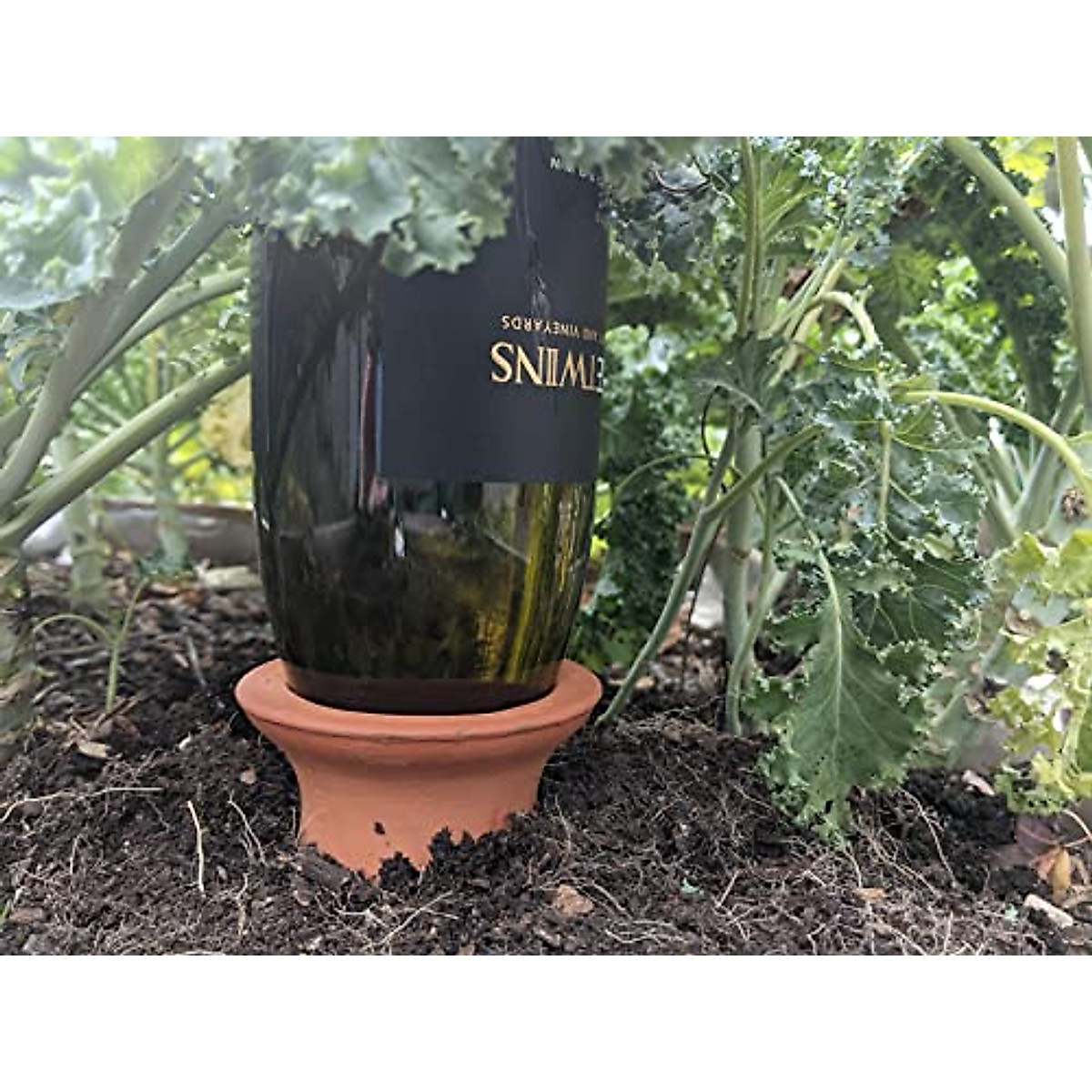 Clay Olla - Quart Sized - Ideal for Elevated Garden Planters, Grow Bags or 14" - 18" Pots