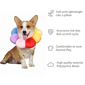 ccypet Pet Adjustable Recovery Collar - Recovery Protective Pet Cone Wound Healing Protective Soft Edge for Pets/Kitten/Cats/Small Dogs