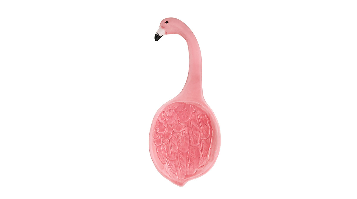 Flamingo Ceramic Spoon Rest - Stylish Kitchen Essential