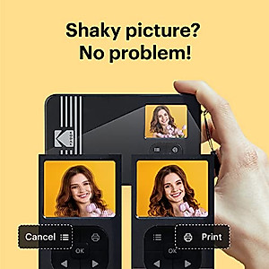 KODAK Mini Shot 2 Retro 4PASS 2-in-1 Instant Digital Camera and Photo Printer (2.1x3.4 inches) + 68 Sheets Bundle, White