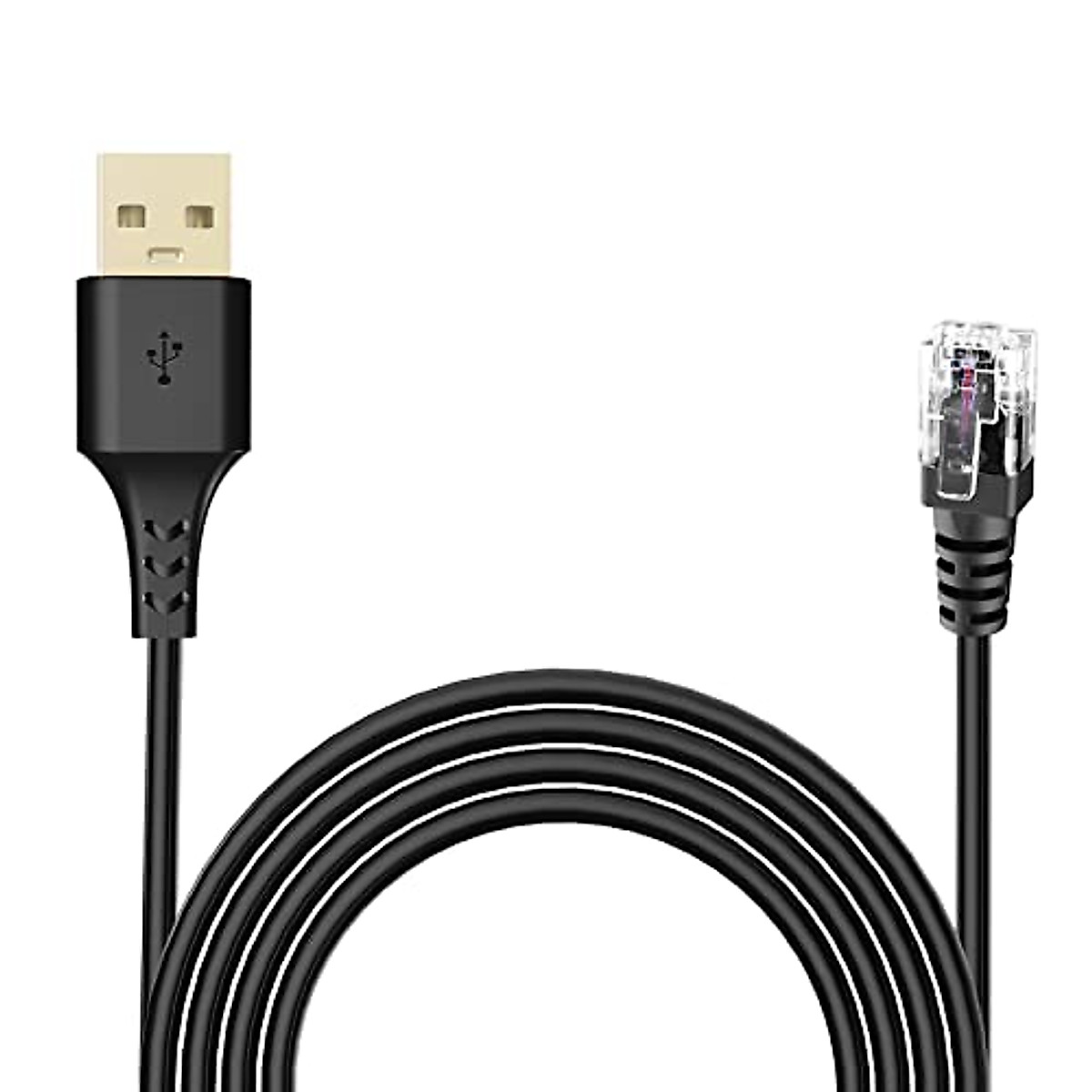 Radar Detector Cable, with USB to RJ11 Plug,for Escort Valentine One Uniden Beltronics Cobra Radar Detector,Replacement Power Cable for Radar Detectors(RJ11-6.56ft)