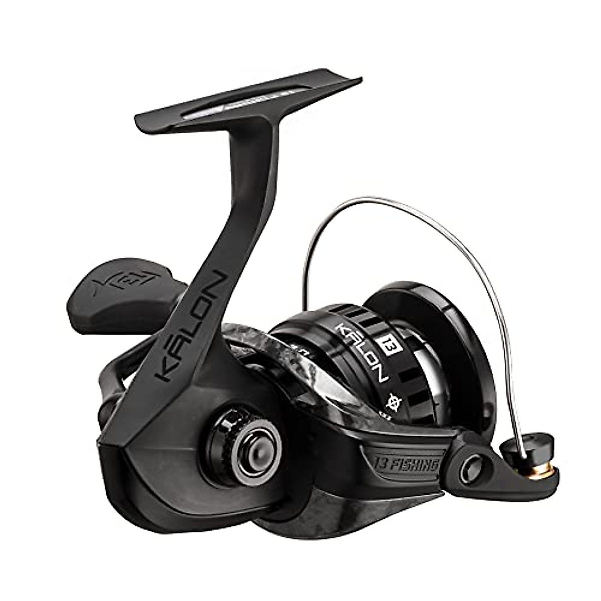 13 FISHING - Kalon O Blackout Spinning Reel - 5.2:1 Gear Ratio - 2.0 Size (Salt+Fresh) - KLO-5.2-2.0