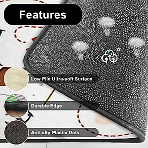 Area Rug Seamless Pattern Cute Kid boy Pirate Cartoon Child Holding Sword Entryway Runner Rug Washable Carpet Accent Home Decor Indoor Floor Mat for Living Room Boys Bedroom