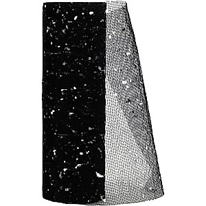 CLRA Set of 3 Halloween Glitter Tulle Halloween Tulle Fabric Halloween Fabric Halloween Deco Mesh with Bonus CLRA Craft Gift.