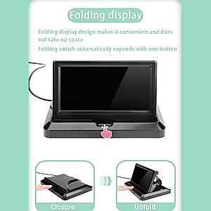 Winkter Baby Car Mirror Baby Rear Facing Seat Camera Baby Car Monitor 360° View Infant in Rear Facing Seat with Wide Crystal Clear View HD Night Vision Easily Observe the Baby's Move Black