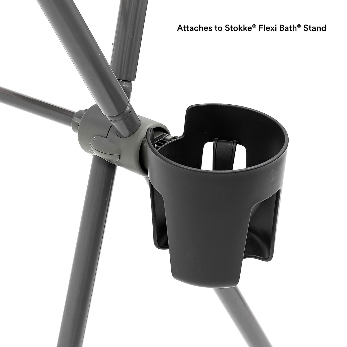 Stokke Stroller Cup Holder, Black - Compatible with Stokke Xplory X, Trailz & Beat Strollers + Stokke Flexi Bath Stand